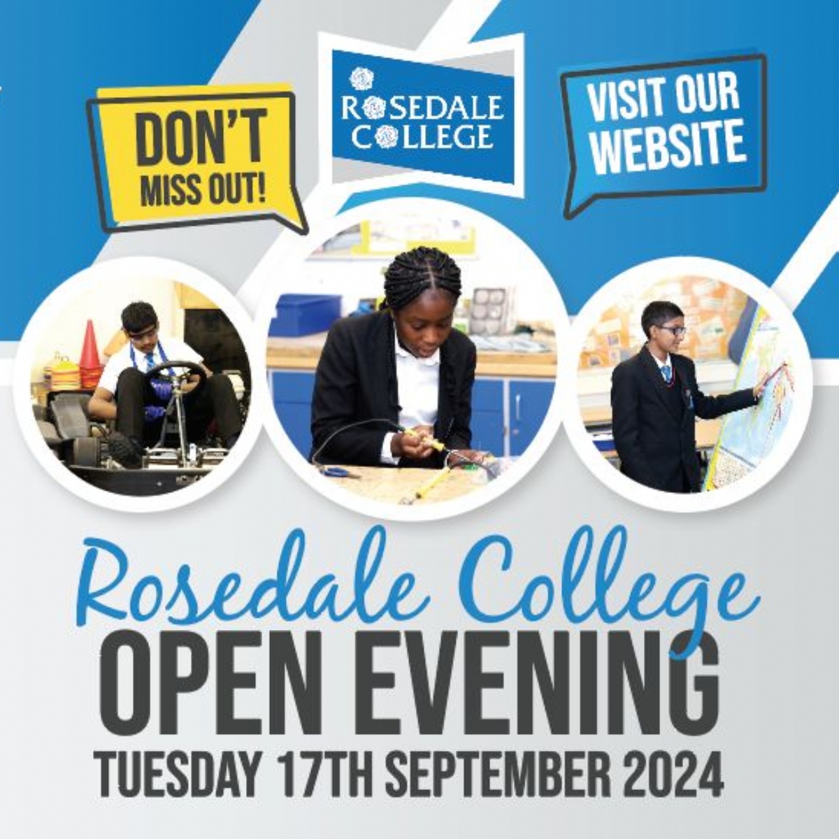 Hewens Primary - Rosedale College Open Evening - This Tuesday!